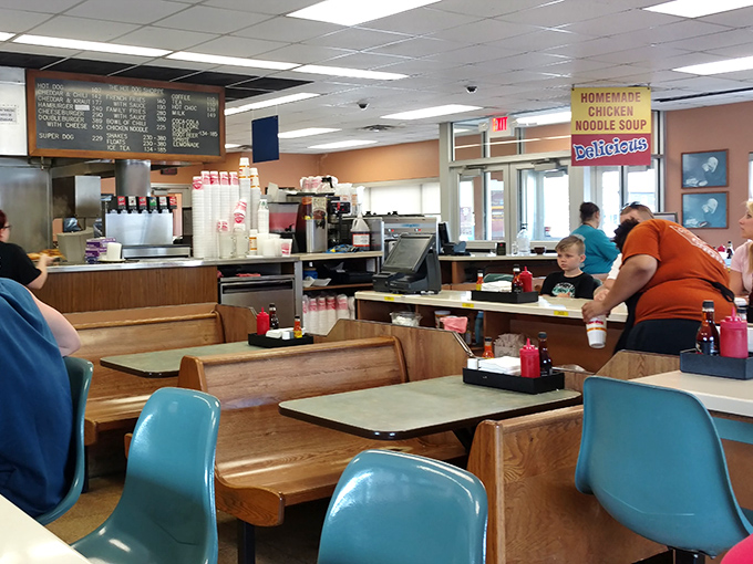The dining room hums with the beautiful symphony of people too busy enjoying their food to worry about Instagram-worthy angles.