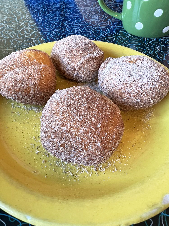 Sugar-dusted Italian biscuits that look like they've been rolled in happiness and fried in joy. Diet plans, beware.