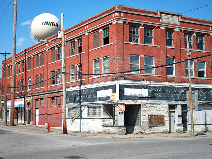 The Joseph Building has seen better days but wears its history proudly. Every faded brick tells a story of Aliquippa's industrial prime.