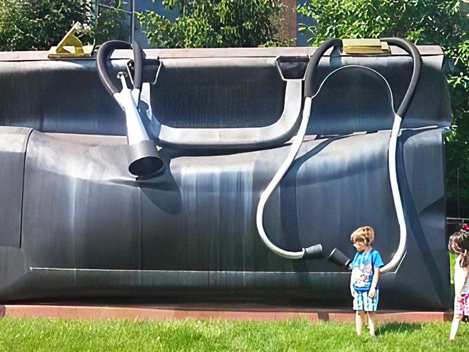 Kids instinctively understand the joy of absurdly large everyday objects. Adults just pretend we're too sophisticated for such delights.