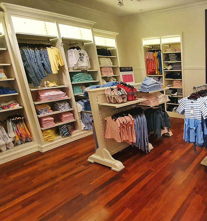 The children's section: where you can dress your kids like tiny fashion icons until they inevitably cover everything in juice.