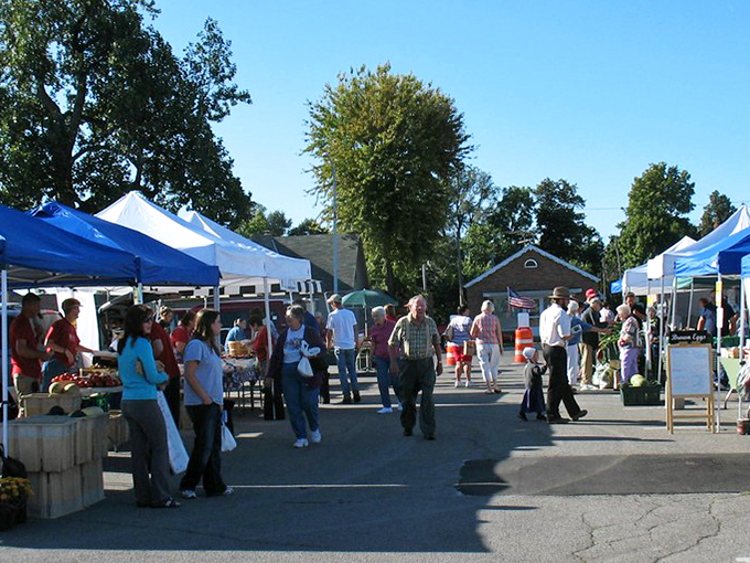 Bellefontaine's farmers market isn't just about produce&mdash;it's a weekly social event where recipes are swapped as frequently as dollar bills.