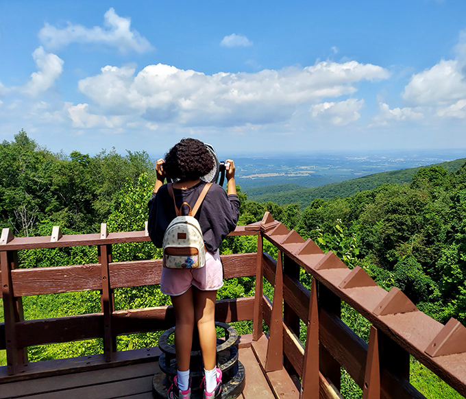 "Just one more photo!" The overlook offers Instagram-worthy views that make even teenagers put down their phones... to take pictures.