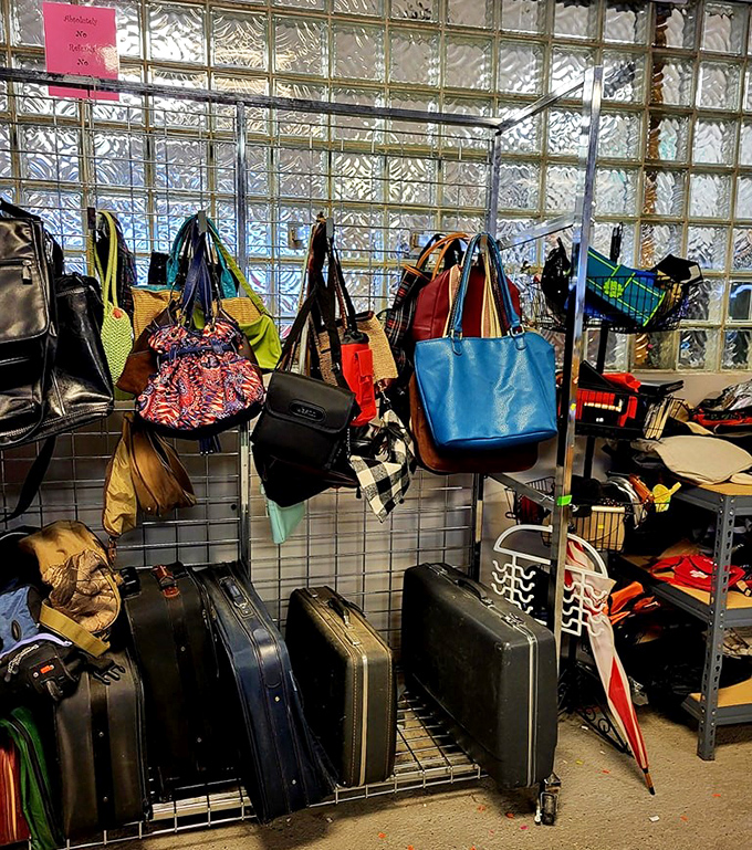 Suitcases and handbags gather like old friends, each carrying stories of adventures past and future journeys.