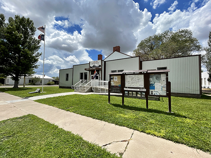 The Marfa Visitor Center welcomes wanderers with classic Texas architecture and all the intel you need.