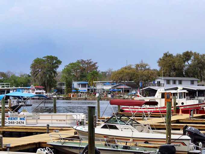 Boat parking lot with better views than any shopping mall&mdash;and significantly fewer arguments about who took whose spot.