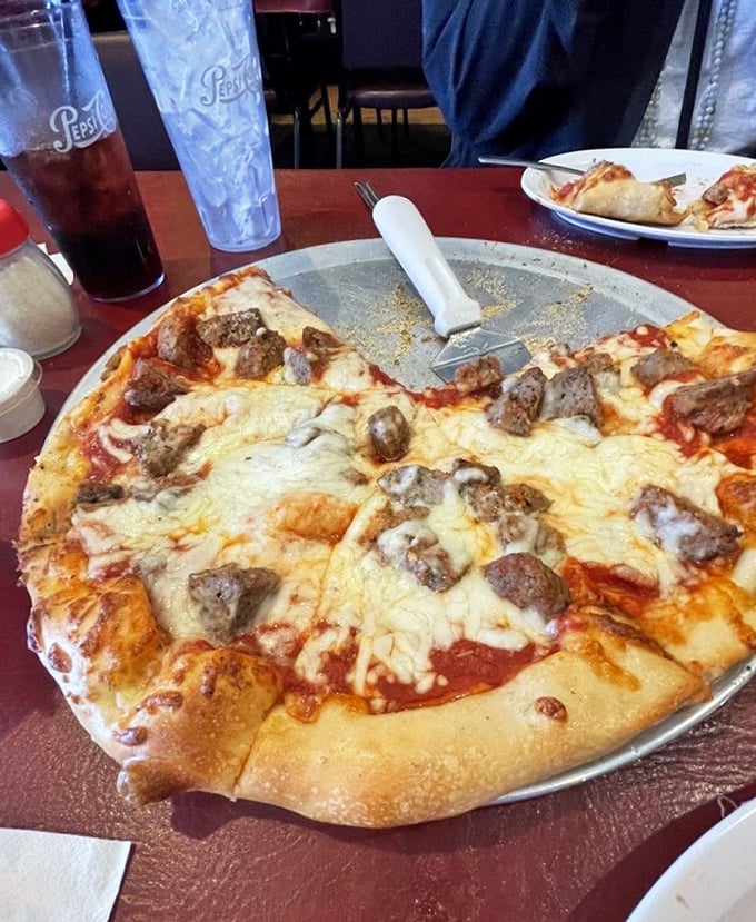 This meatball pizza doesn't just blur the line between two Italian classics &ndash; it erases it completely. The cheese pull potential here is magnificent.