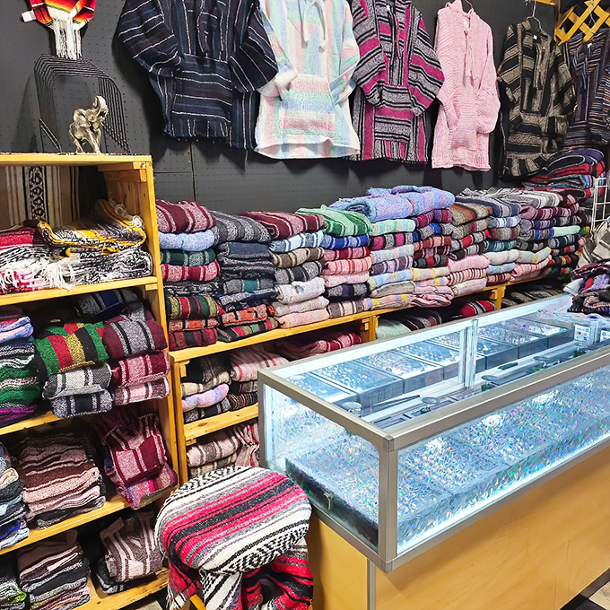 Colorful Mexican blankets add warmth and culture to any space while keeping budgets beautifully intact.