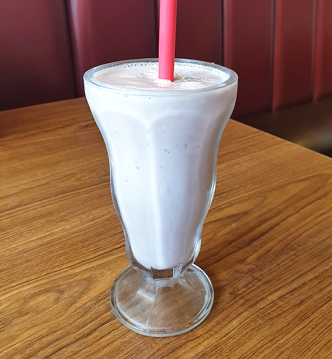 The milkshake that requires both a straw and spoon &ndash; a dairy commitment that says, "Yes, I've abandoned all pretense of nutritional responsibility today."
