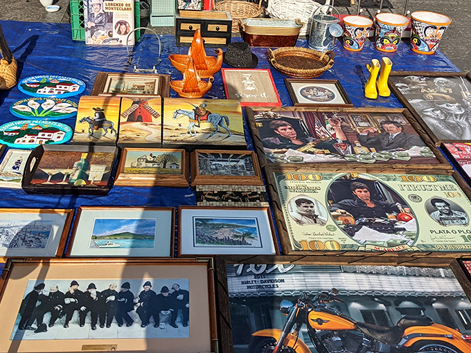 From Scarface to Star Wars, this nostalgic display of framed memorabilia offers a trip down memory lane for every generation of pop culture fan.