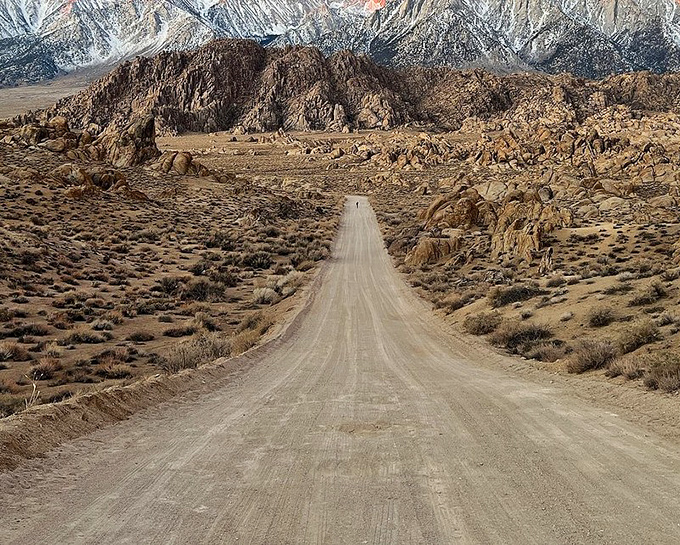 Movie Road stretches toward cinematic infinity, the same dirt that's felt the hoofbeats of countless Western heroes.