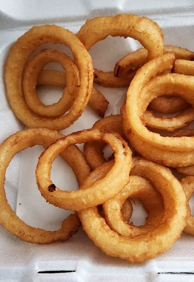 Golden rings of onion perfection that could make even Tolkien reconsider his precious.