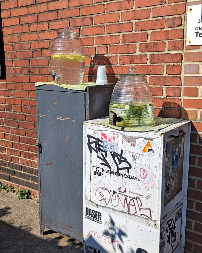 Even the water stations outside have personality&mdash;a charming touch that says "we care about the details" in the most Cleveland way possible.