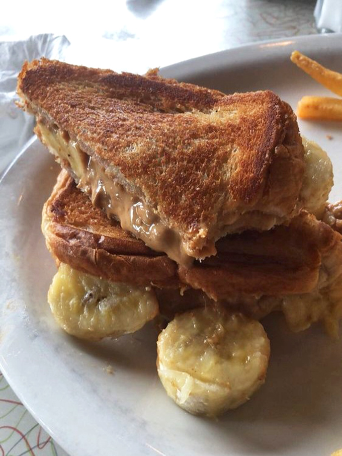 This isn't just a sandwich, it's architecture &ndash; perfectly toasted bread supporting the sweet-savory symphony of peanut butter and banana that once wooed The King himself.