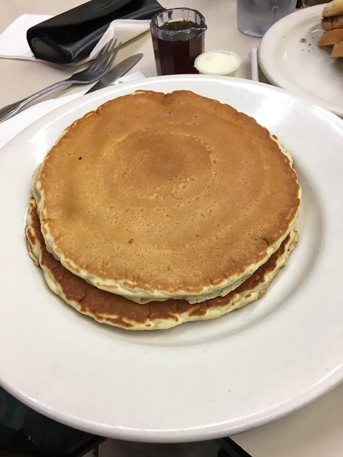 Pancakes so perfectly golden they look like they were tanned on a California beach &ndash; fluffy enough to use as a pillow in breakfast heaven.