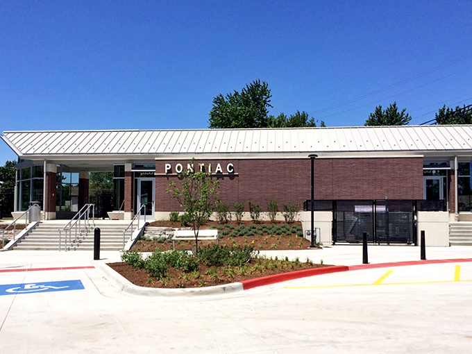 Pontiac's modern rail station proves not everything charming has to be old&mdash;sometimes functionality with clean lines makes its own kind of Midwestern statement.
