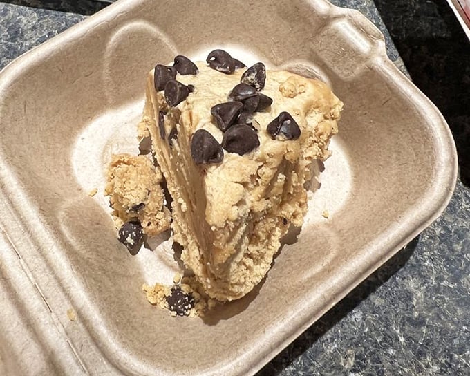 Peanut butter pie with chocolate chips&mdash;proof that sometimes dessert is the only reasonable solution to life's problems.