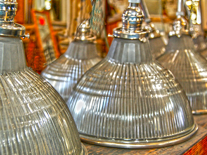 Industrial lighting that's seen things. These pendants once illuminated factory workers and now they're ready to spotlight your kitchen island.