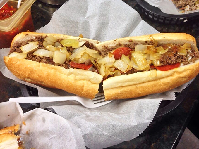 A pepper steak that brings the heat and sweet in perfect harmony. The kind of sandwich that makes you plan your next visit before finishing.