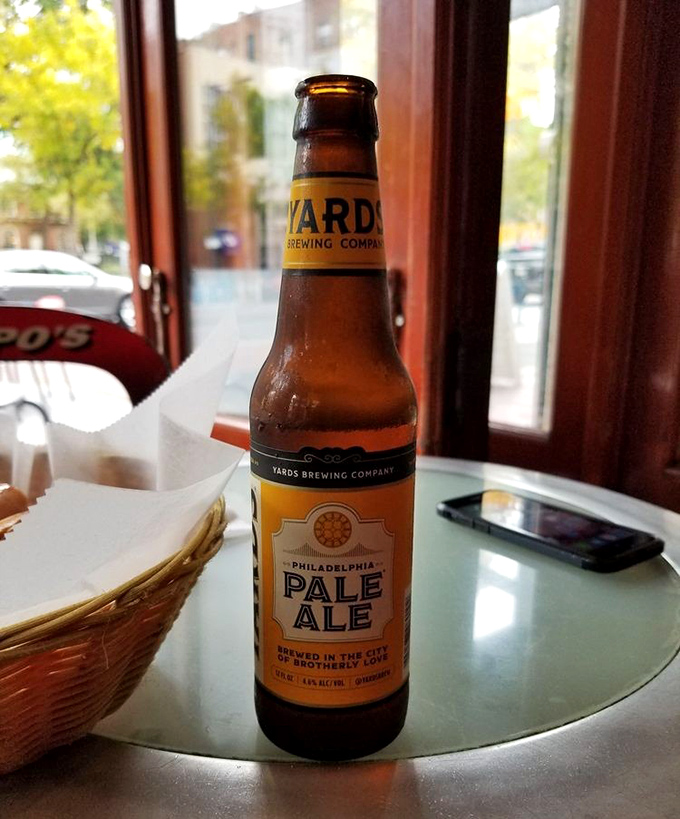 Nothing complements a cheesesteak like a local brew. This Yards Philadelphia Pale Ale is basically liquid civic pride in a bottle.