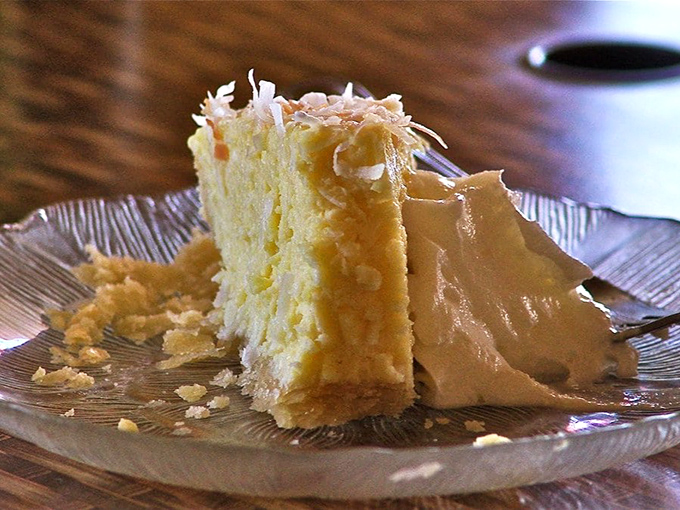 A slice of coconut cream pie that makes you understand why people write songs about dessert&mdash;light, tropical, and worthy of your last vacation calories.