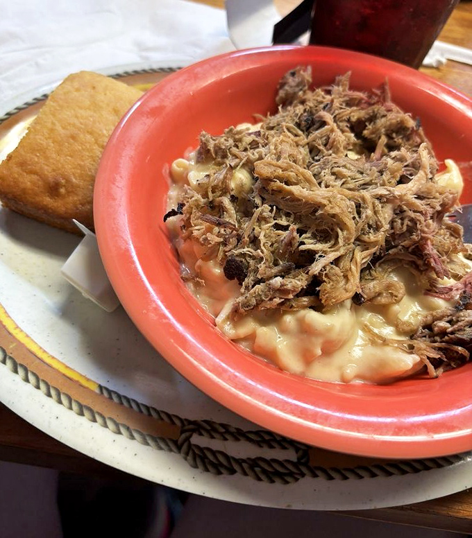 The legendary Piggy Mac &ndash; where pulled pork meets mac and cheese in a relationship more perfect than any Hollywood romance.