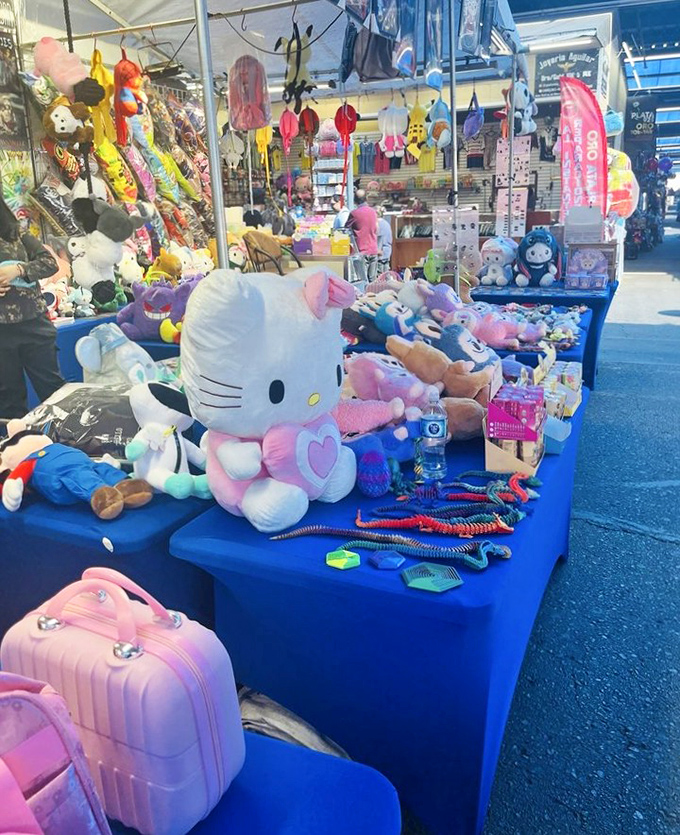 Stuffed animal paradise where Hello Kitty reigns supreme. The perfect spot to find a cuddly souvenir or replacement for a well-loved favorite.