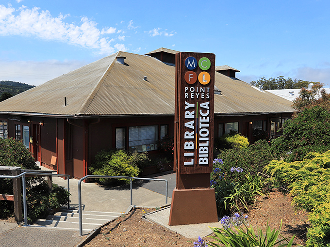 A library that looks like it belongs in a storybook. Point Reyes Station's library proves that intellectual pursuits and architectural charm aren't mutually exclusive.