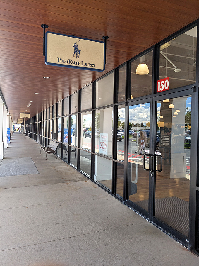 Polo Ralph Lauren's storefront promises that preppy New England aesthetic we secretly all want, now at prices that won't require a trust fund.