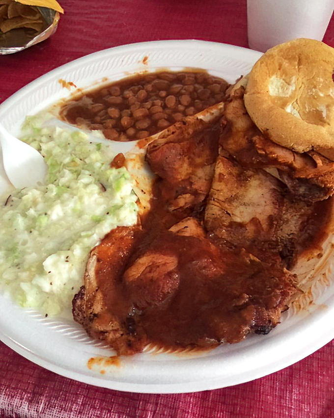 A plate that answers the eternal question: "Why diet when there's pork this good in the world?"