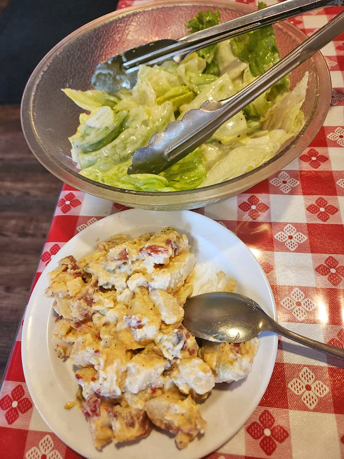 A salad that knows its role &ndash; crisp, refreshing, and the perfect palate cleanser between the parade of hearty Basque delights.