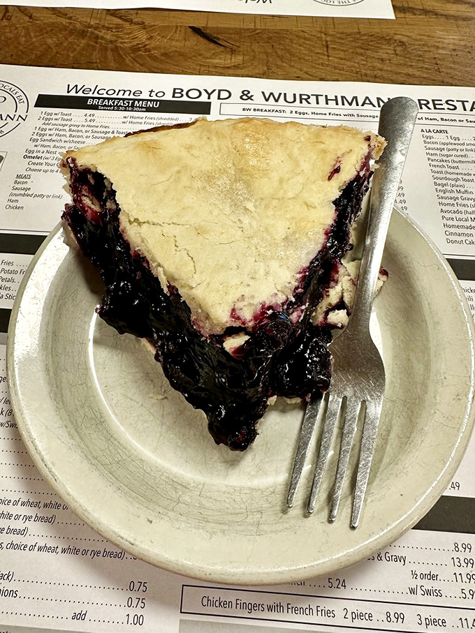 A slice of berry pie that makes you understand why people used to cool these on windowsills&mdash;and why neighbors would be tempted to steal them.