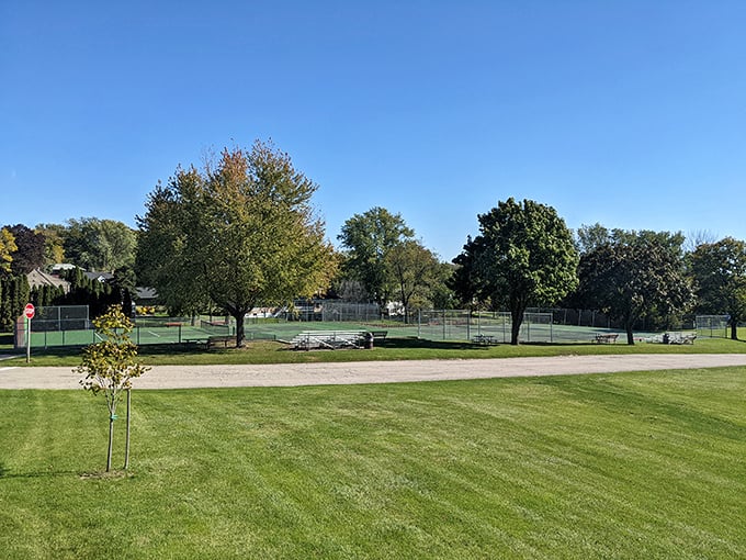 Recreation doesn't have to be expensive—Monroe's public parks offer tennis courts, walking paths, and plenty of space to enjoy Wisconsin's beautiful seasons.