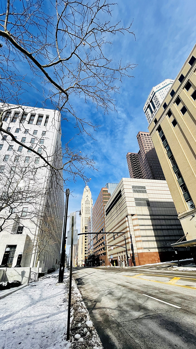 Downtown Columbus offers unexpected treasures around every corner, with architecture that spans decades and styles surrounding the judicial district.