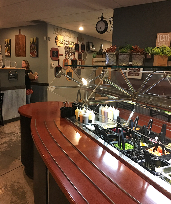 The condiment station&mdash;where pizza customization dreams come true. A splash of this, a dollop of that, and your slice is transformed.