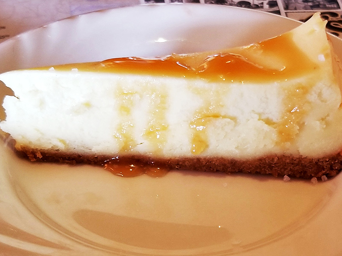 Cheesecake with caramel that makes you question why you'd ever waste calories on lesser desserts. A slice of heaven that's worth every bite.