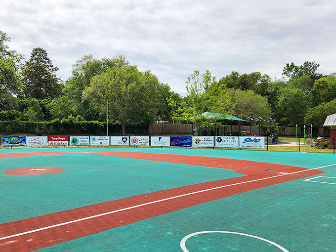 This vibrant sports court proves that Summerville takes its recreation seriously&mdash;the only thing missing is a scoreboard for competitive Southern hospitality.