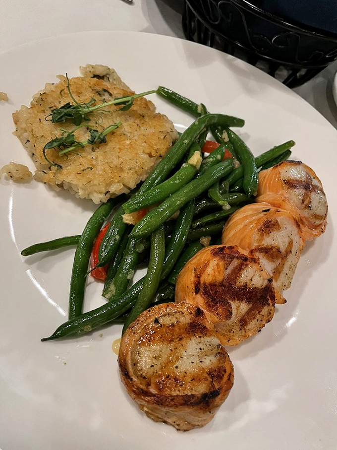 These scallops achieve the perfect sear that would make Gordon Ramsay nod approvingly from across the Atlantic.