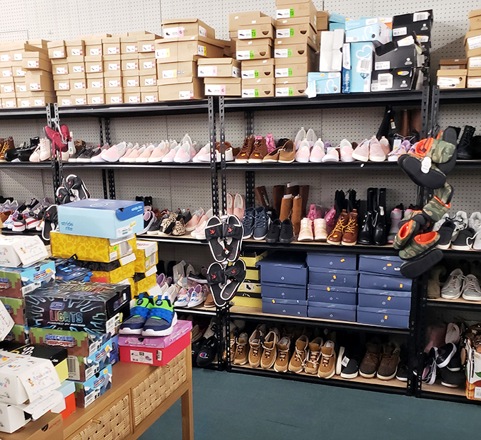 Shoe heaven organized like a well-curated museum, but with prices from this actual planet.