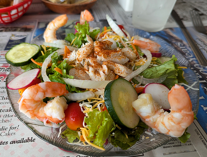 A seafood salad that actually makes eating vegetables exciting&mdash;those plump shrimp are the exclamation points in a sentence of freshness.
