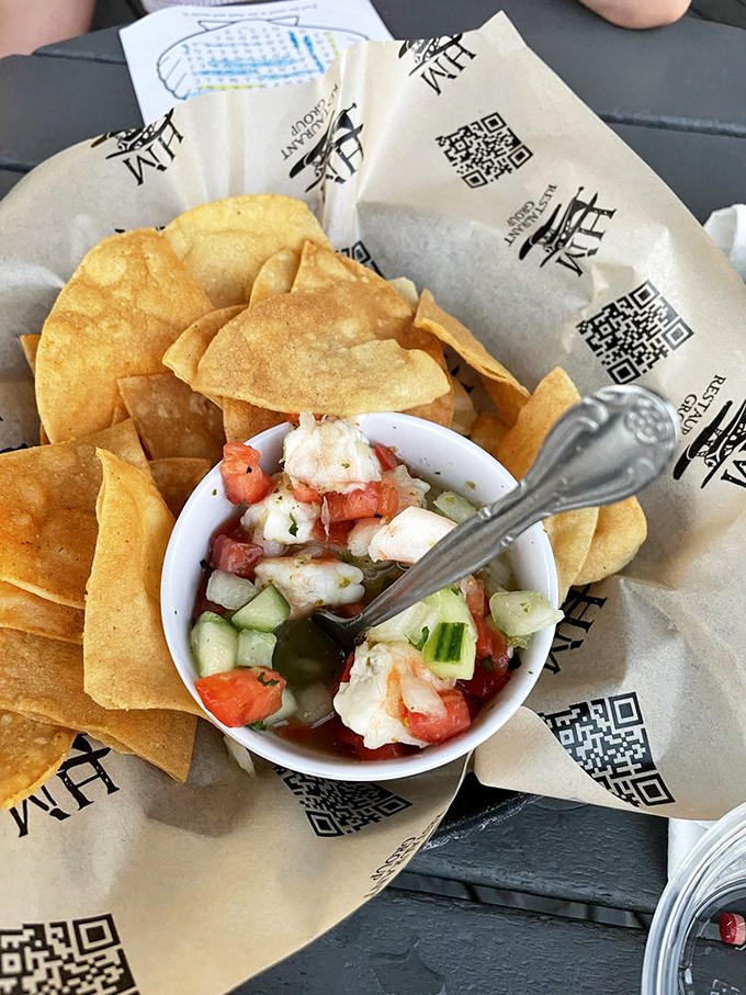 Fresh seafood swimming in citrusy bliss, this ceviche tastes like sunshine in a bowl.