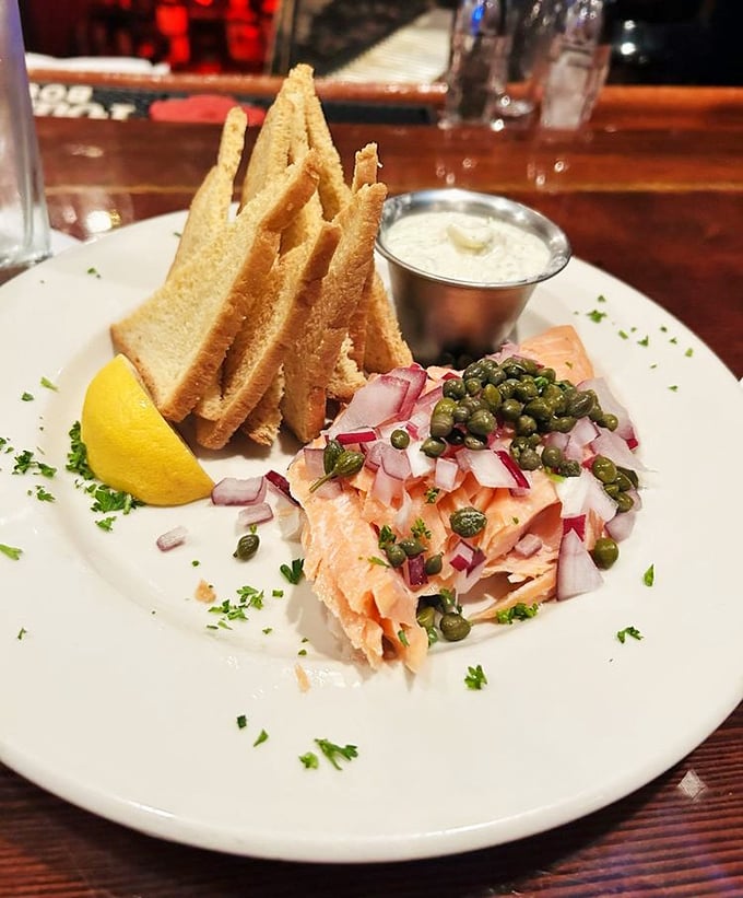 Smoked salmon so elegantly plated, it transforms a simple appetizer into an Instagram-worthy work of art.