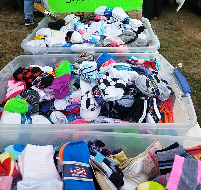 Sock drawers everywhere weep with envy at this rainbow collection of foot fashion and cozy comfort.