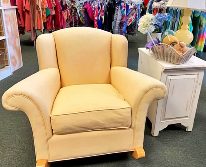 The buttery yellow armchair that's begging to become your new reading nook centerpiece. Books sold separately, afternoon naps included at no extra charge.