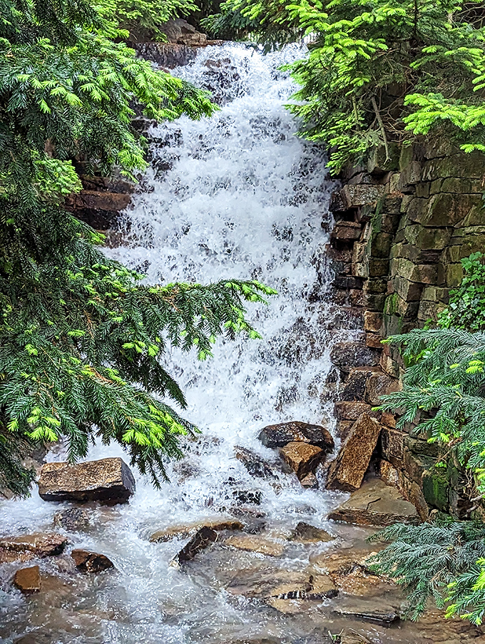 Nature's own shower system&mdash;this cascading waterfall provides the perfect soundtrack for forest bathing, minus the actual bathing part.
