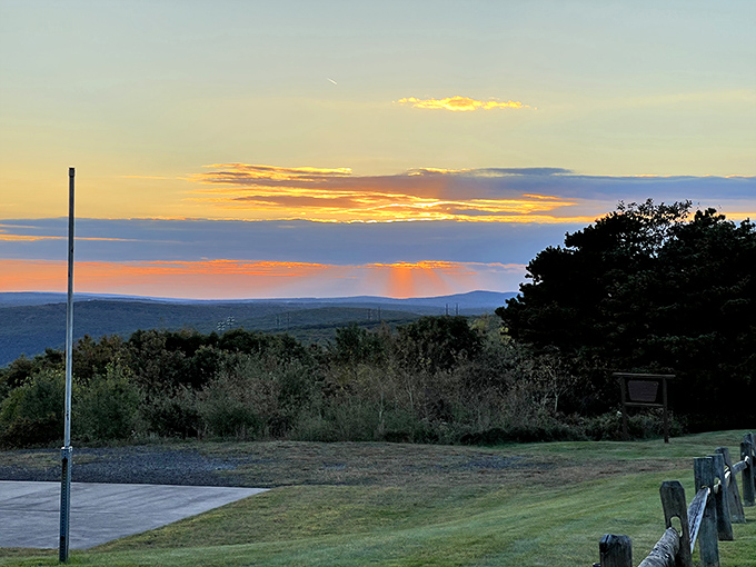 Nature's grand finale&mdash;a Pocono sunset painting the sky in hues that would make even the most talented artist jealous.