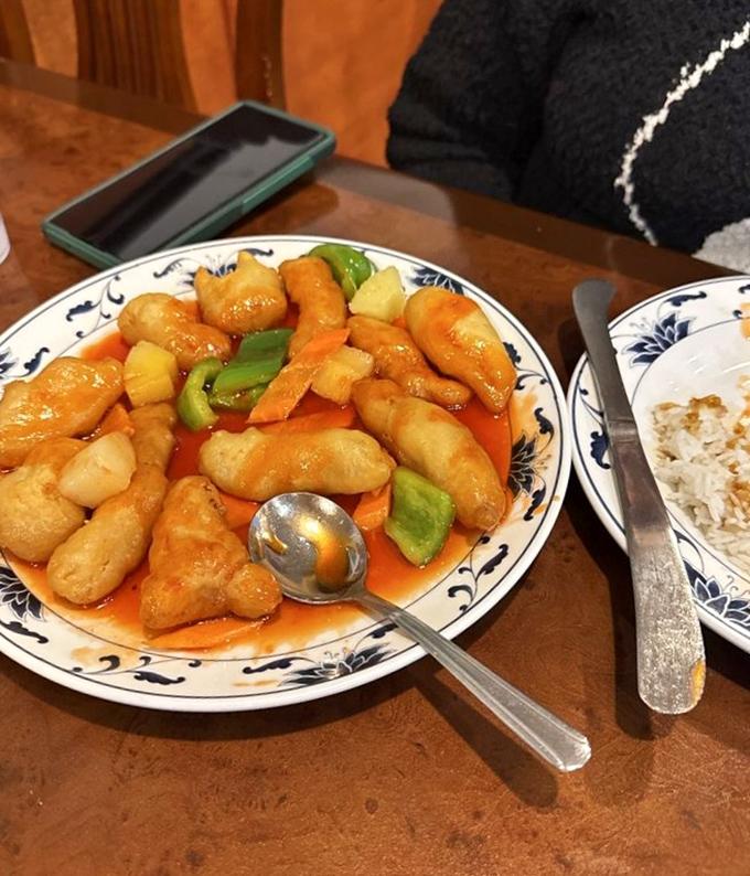 Sweet and sour chicken that strikes the perfect balance between childhood nostalgia and grown-up satisfaction.