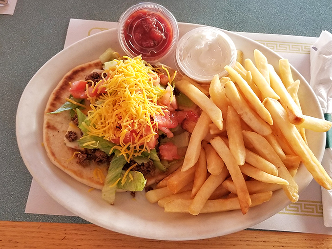 When a taco meets Midwestern hospitality, you get portions that ensure you won't be hungry again until sometime next Tuesday.