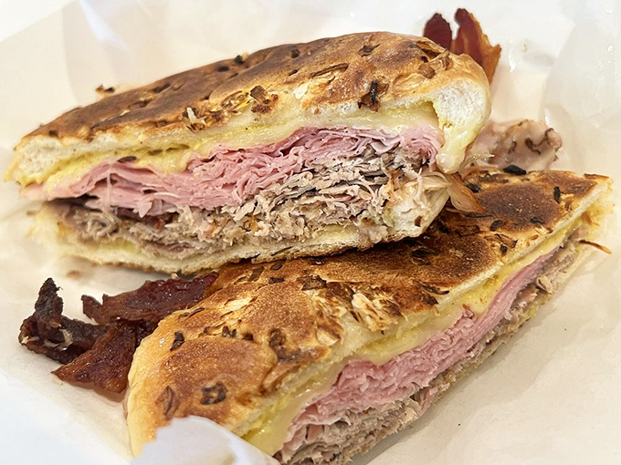 This sandwich isn't messing around with its fresh ingredients and perfect balance. One bite and you'll be booking your next trip to Tampa.