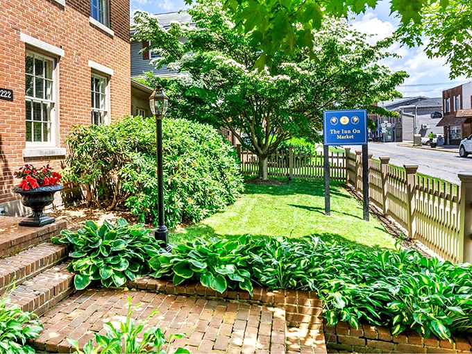 The Inn On Market's garden could make even non-gardeners contemplate buying gardening gloves and starting a hostas collection.